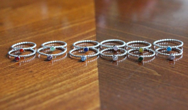 Pandora Stackable Birthstone Rings