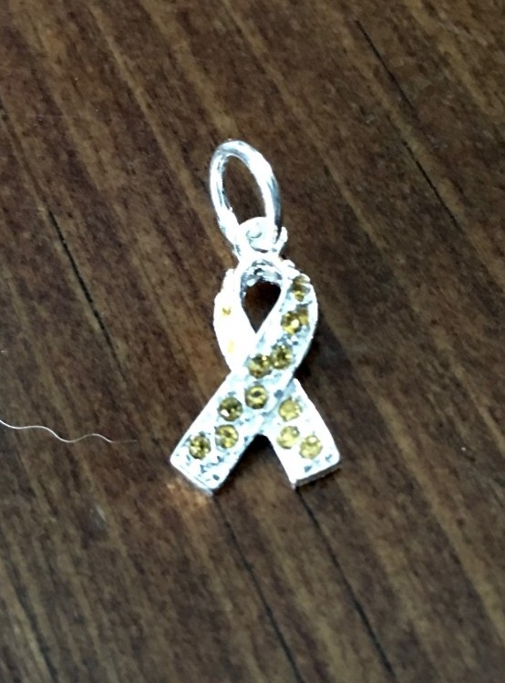 Gold Awareness Ribbon Childhood Cancer | kandsimpressions