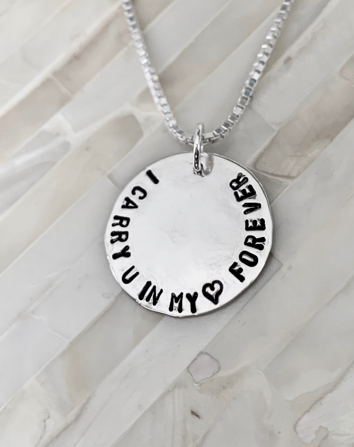 Loss of loved one memorial necklace gift | kandsimpressions